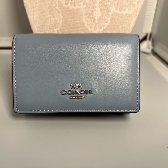 Coach | Bags | Coach Light Blue Wallet | Poshmark